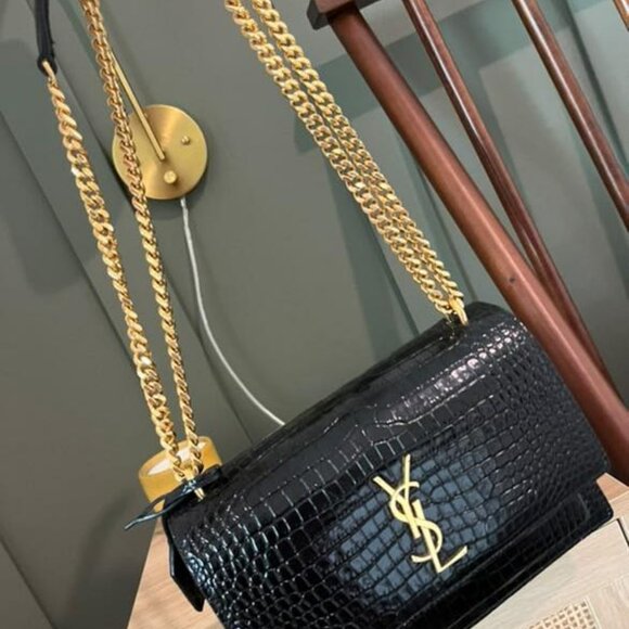Yves Saint Laurent | Bags | Sunset Large Ysl Crossbody Bag In ...